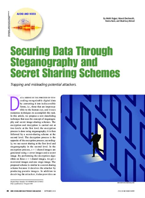 Pdf Securing Data Through Steganography And Secret Sharing Schemes Trapping And Misleading