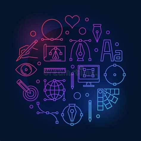 Bezier Curve Vector Concept Icon In Thin Line Style Stock Vector Illustration Of Logo