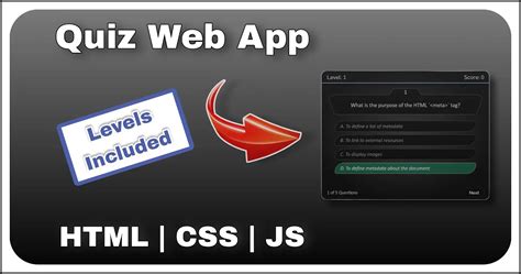 Build A Custom Quiz Web App From Scratch Html Css Javascript Project