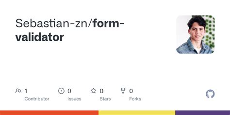 Github Sebastian Zn Form Validator