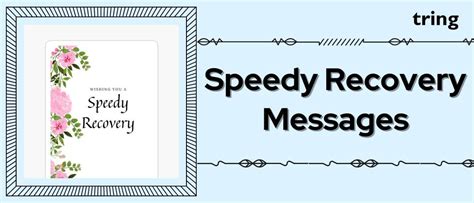 135 Speedy Recovery Message With Images