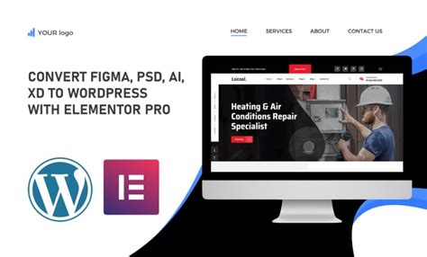 Convert Figma Psd Ai Xd To Wordpress With Elementor Pro By