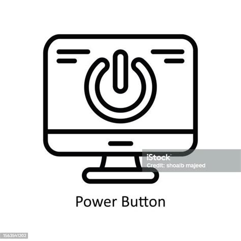 전원 버튼 벡터 개요 아이콘 디자인 그림입니다 자연과 생태 흰색 배경에 기호 Eps 10 파일 개념에 대한 스톡 벡터 아트 및 기타 이미지 Istock