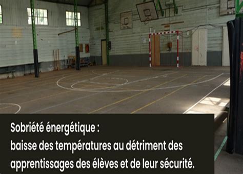 Institutionnel Le Snep Fsu Alerte Contre La Baisse Des Températures