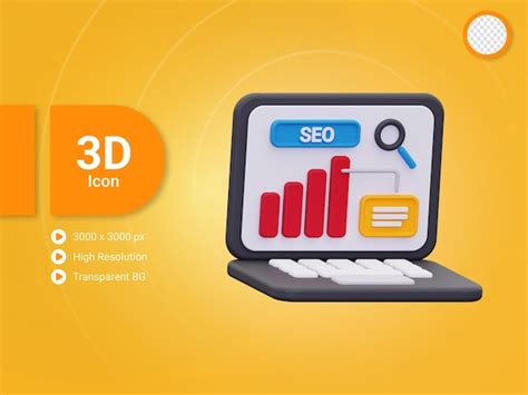Premium Psd 3d Seo Report Icon