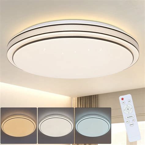 Zmh Led Deckenleuchte Wohnzimmer Ø40cm Wohnzimmerlampe Sternenhimmel