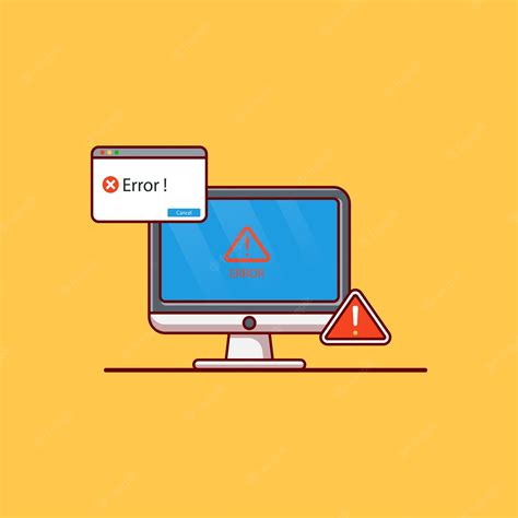 Premium Vector | Computer error vector illustration design