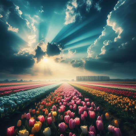 98 000 Tulip Fields From Space Pictures