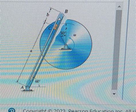 The Slider Block C Is Fixed To The Disk That Has A