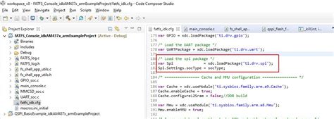 PROCESSOR SDK AM X Combine QSPI And FATFS Console Project Code Composer Studio Forum Code