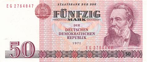 Banknote 50 Mark Ddr Museum Berlin