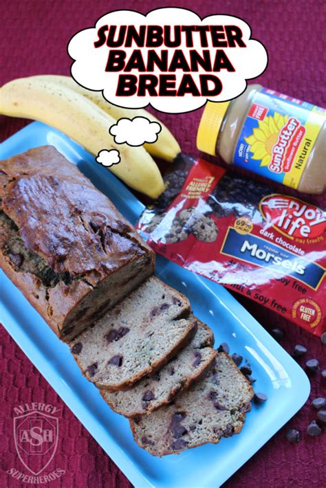 Sunbutter Banana Bread Allergy Superheroes Blog