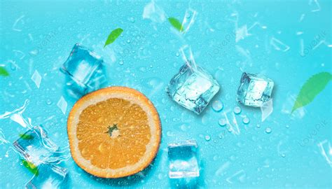 Summer Ice Cubes Background Download Free Banner Background Image On Lovepik 401468449