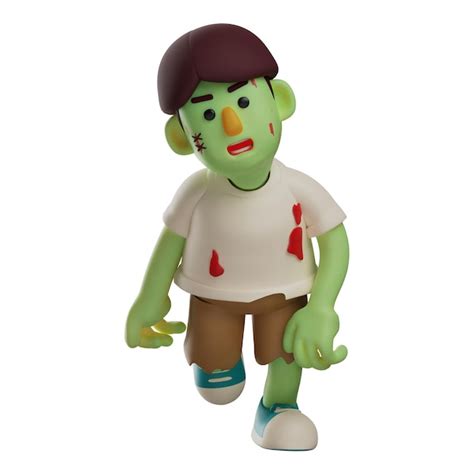 Premium Photo 3d Illustration Cartoon Zombie 3d Showing A Strange