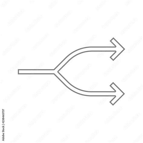 Two Way Arrow Symbol Arrow Icon Element Of Cyber Security For Mobile