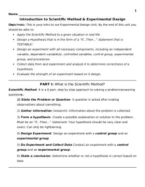 Ch 1 Introduction To The Scientific Method Flashcards Doc Template
