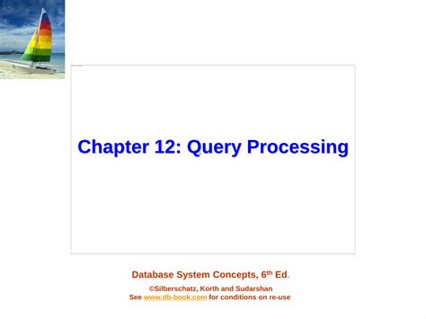 Pdf Chapter 12 Query Processing · Pdf Fileremember The