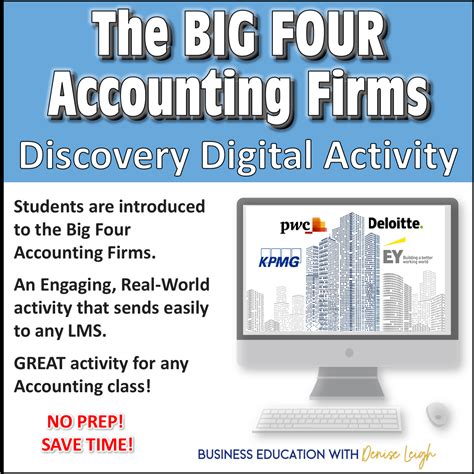 Big Four Accounting Firms Digital Activitylesson High School