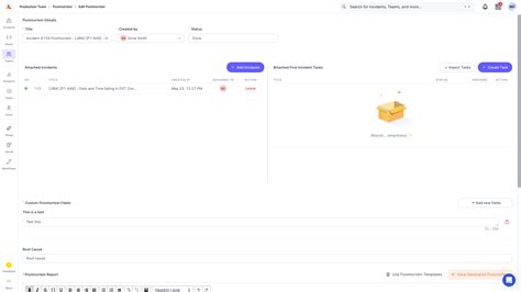 Incident Postmortems Zenduty Docs