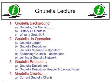 Ppt Gnutella Lecture Powerpoint Presentation Free Download Id3610803