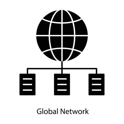 Global Network Vector Solid Design Stock Vector By ©vectorspoint 299922286