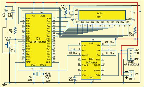 Atmega16a Based Gps Receiver System Full Electronics Project
