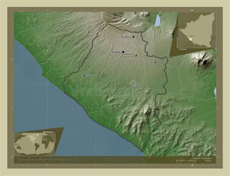 Carazo Nicaragua Wiki Labelled Points Of Cities Stock Illustration