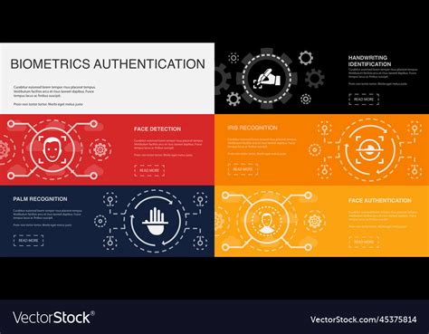Face Detection Palm Recognition Handwriting Vector Image