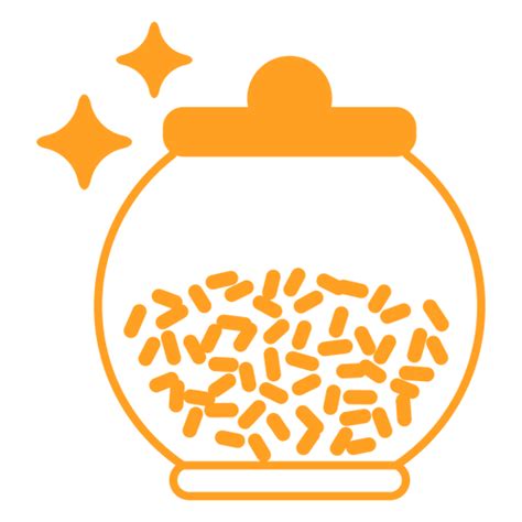 Sparkly Candy Jar Filled Stroke Png And Svg Design For T Shirts