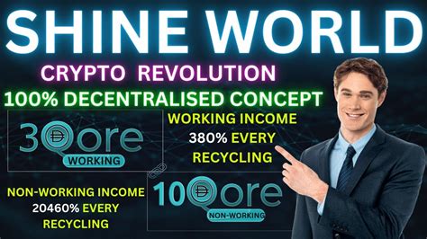 Shine World Fully Decentralised Based On Blockchian Crypto Business