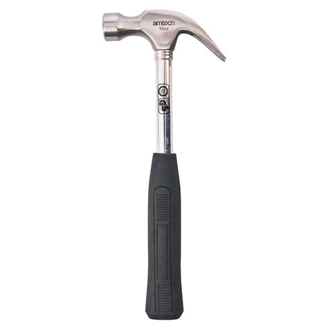 16oz Polished Gs Claw Hammer Steel Shaft Amtech