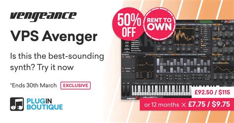 Plugin Boutique Launches Rent To Own With VPS Avenger Synthesizer