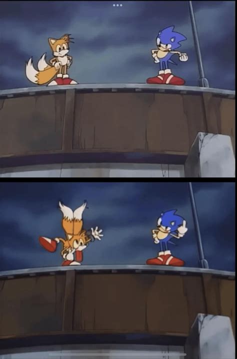 I Was Watching The Sonic Animated Movie From 1996 And Sonic Flips Metal
