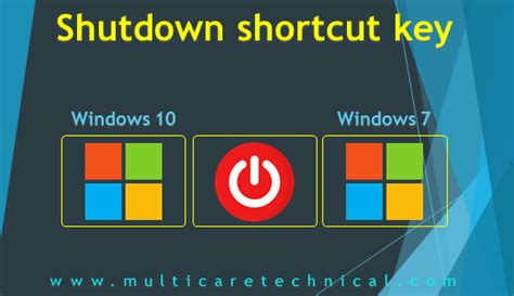 shutdown shortcut key