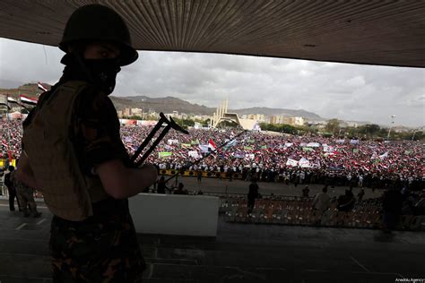 Thousands Of Yemenis Rally In Sanaa On Wars Second Anniversary