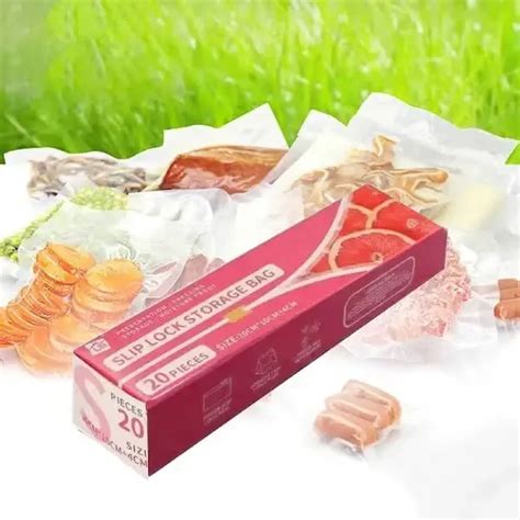 Вакуумные пакеты для хранения и заморозки еды МНОГОРАЗОВЫЕ 20 шт LLY ...