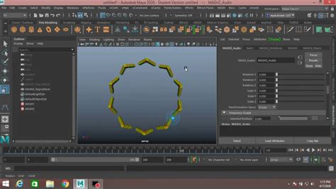 Autodesk maya 2020-Mash audio effect tutorial for beginner - YouTube