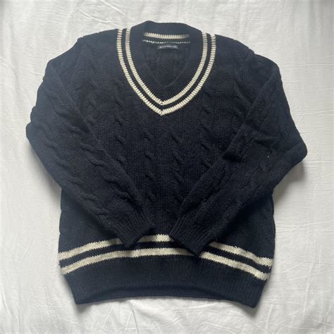 Brandy Melville Nikki Heavy Wool Stripe Sweater Has Depop