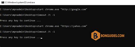 how to add a timeout or delay in a batch file