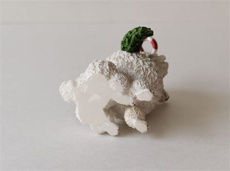 White Poodle Angel Christmas Ornament Cynthias Attic Direct