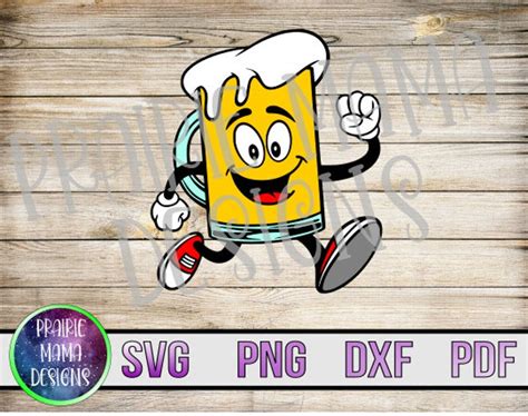 Running Beer Svg Png Dxf Pdf Cut File Digital File Digital Etsyde