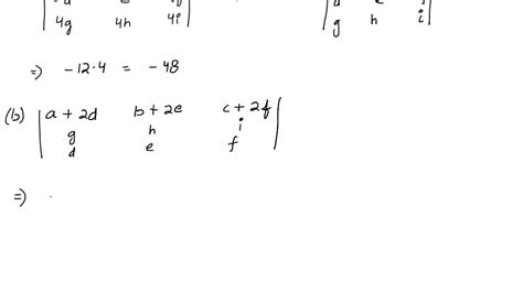 solved point given det 5 find the following determinants det det 4d
