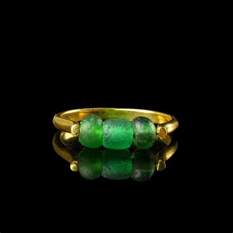 Oud Romeins Ring Met Romeinse Glaskralen Catawiki
