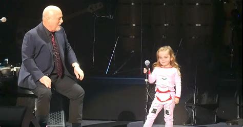 Billy Joels Then 3 Year Old Daughter Joined Him Onstage Only To Steal