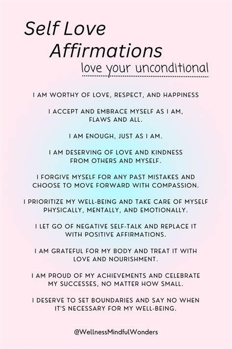 10 Powerful Self Love Affirmations For Boosting Confidence And Inner