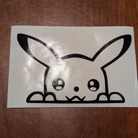 Pikachu Vinyl Outline Etsy