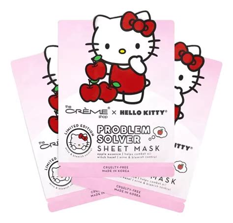 Mascarilla Problem Solver Sheet Hello Kitty Cuotas Sin Interés