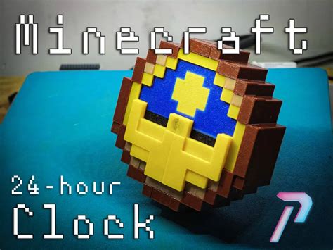 My World Clock Minecraft Clock By Maintainer Makerworld
