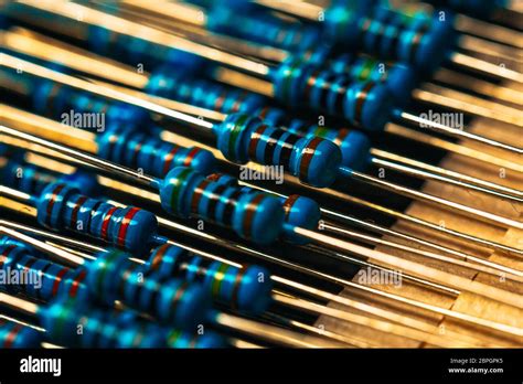 Many New Resistors Stay Together In Close Ups Stock Photo Alamy