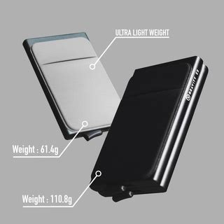 Gravity Ex RFID Card Holder For Men Women Coin Purse Minimalist Wallet Money Organizer Slim